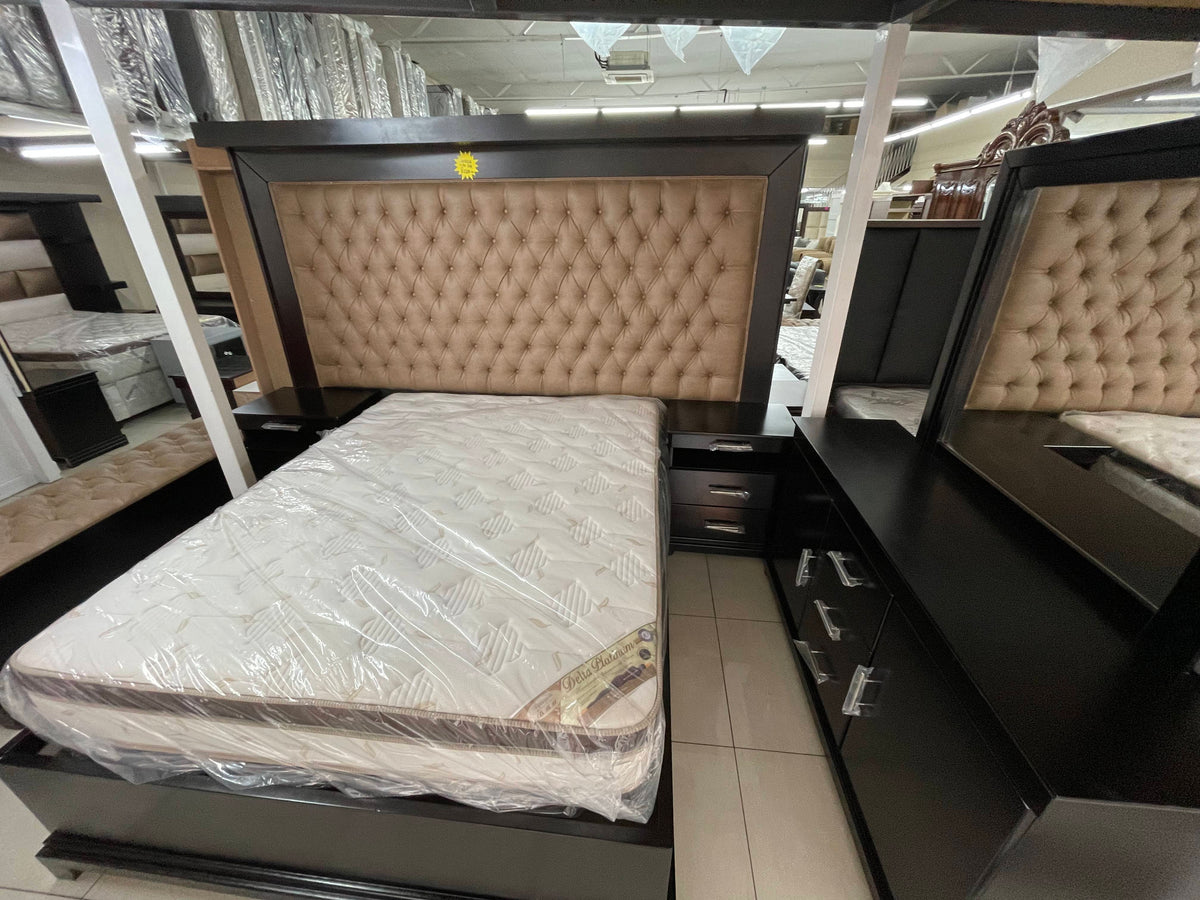 Contessa 4PC Bedroom Suite — Chrome Furnishers